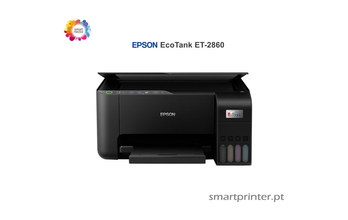 Epson EcoTank ET-2860 – Impressora Multifunções A4 Wi-Fi • Smart Printer