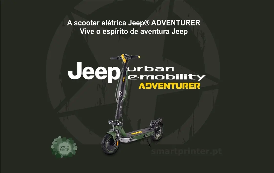 E-Scooter Jeep Adventurer With Turn Signals • Smart Printer